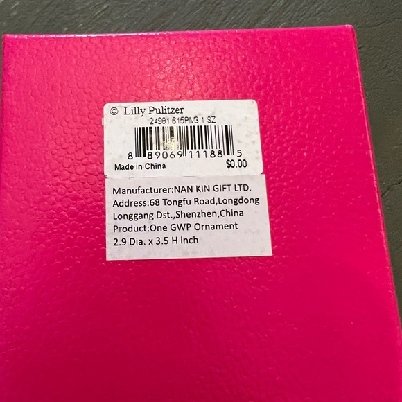 Lilly Pulitzer | Holiday | New In Package Lilly Pulitzer Glass Ball ...